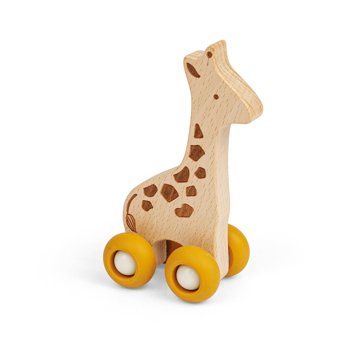 Jungle Animal on Wheels - Giraffe – Wooden Toy Shop