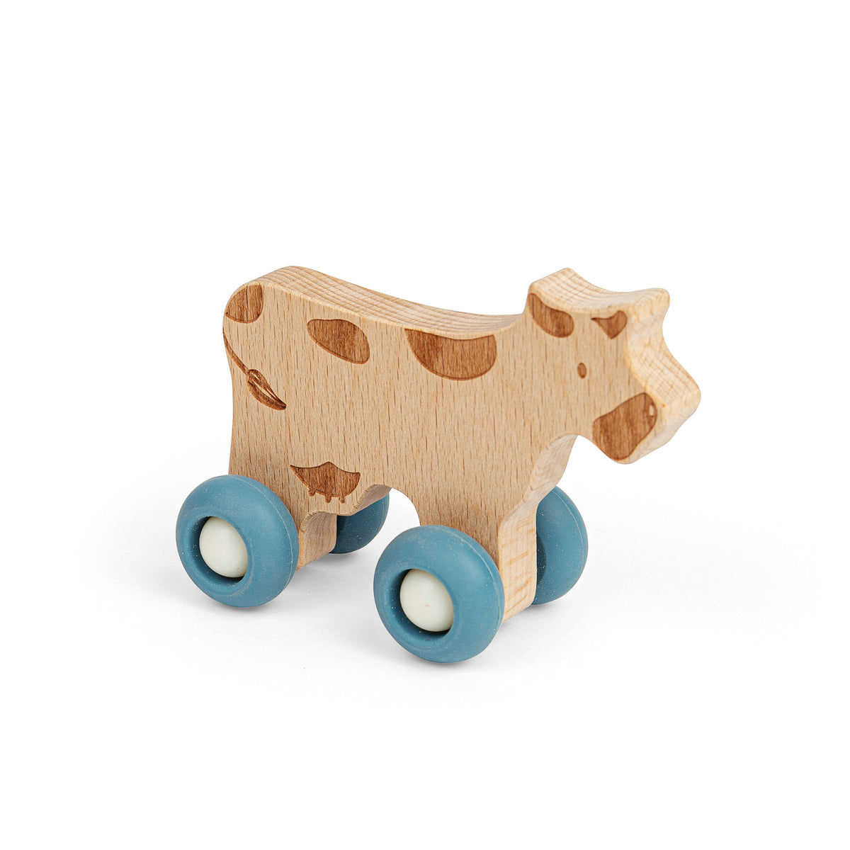 Farm Animal on Wheels - Cow – Wooden Toy Shop
