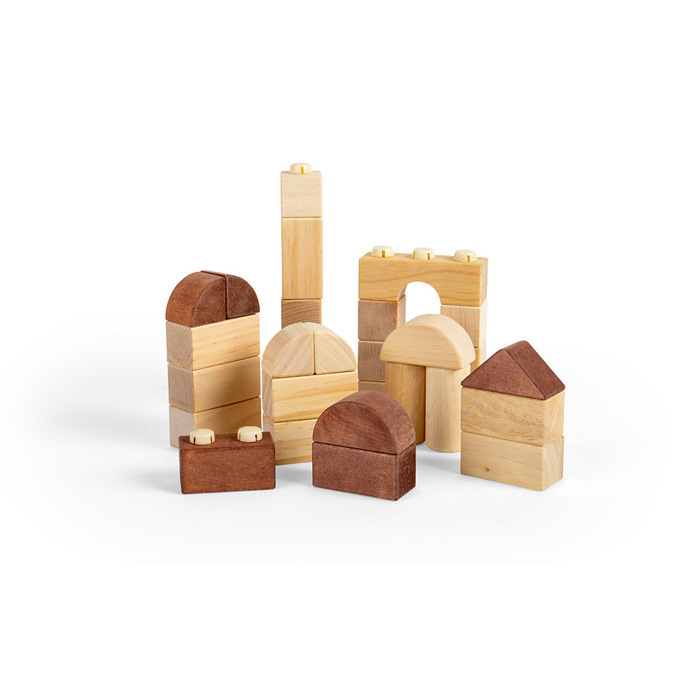 Natural Click Blocks (100 Pieces) – Wooden Toy Shop