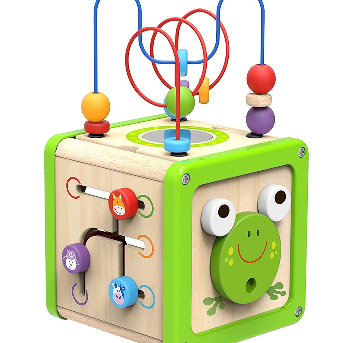 Wooden Multi Activity Cube I 25520 – Wooden Toy Shop