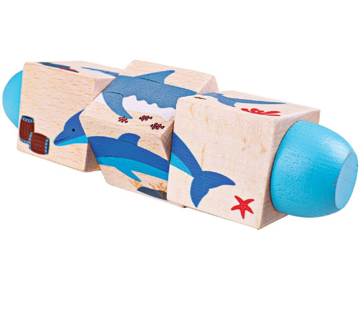 Twist Blocks Puzzle - Under The Sea I BJ076 – Wooden Toy Shop