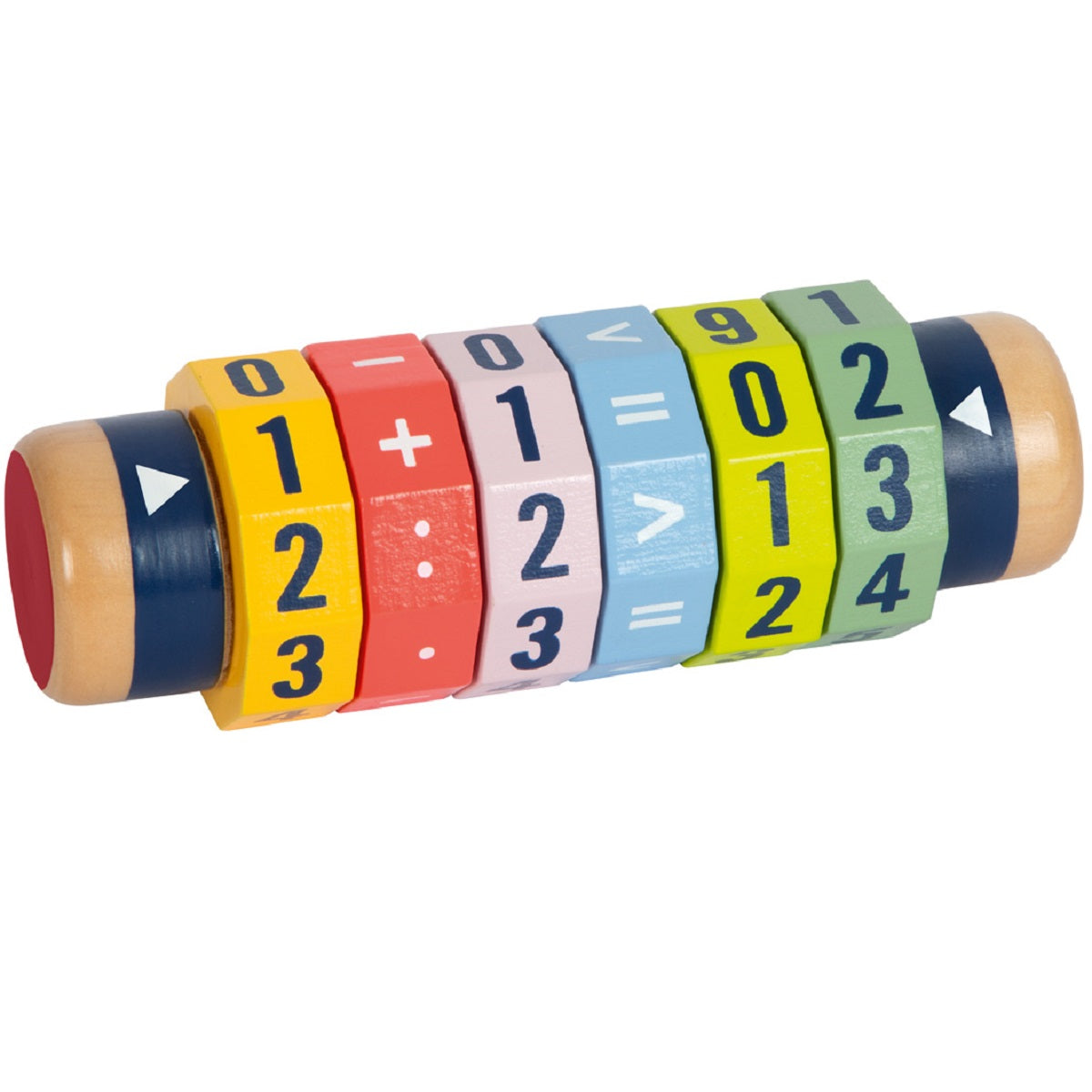 Wooden Rolling Educational Math Calculator – Wooden Toy Shop