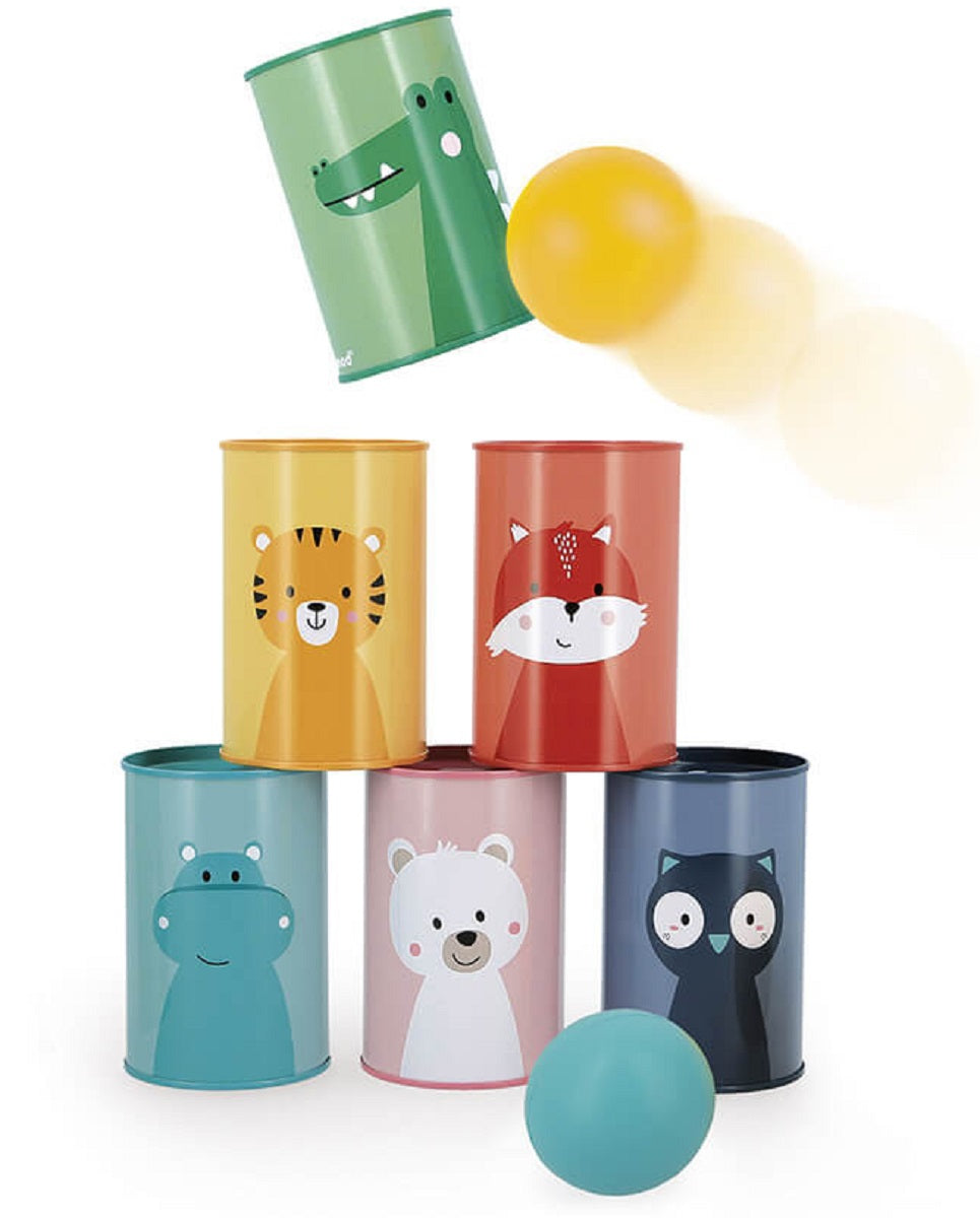 Animal Tumbling Cans – Wooden Toy Shop