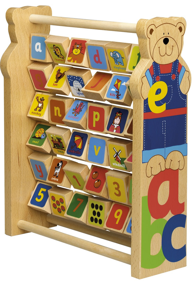 Teddy the Letter and Number Flipper – Wooden Toy Shop