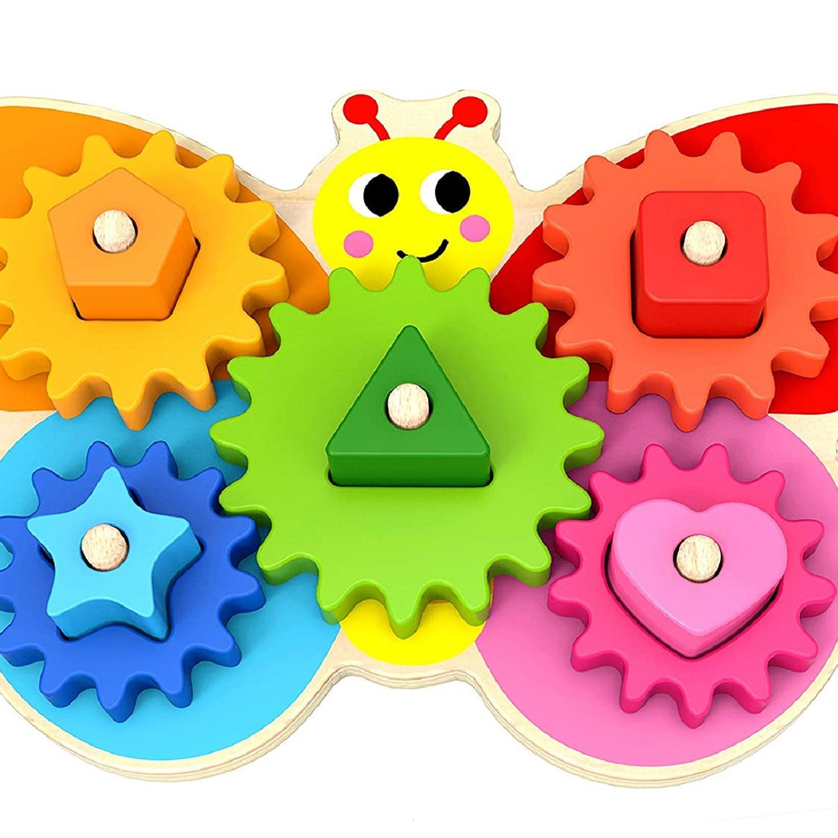 Woody Treasures Butterfly Gears Cog Puzzle l 15520 – Wooden Toy Shop