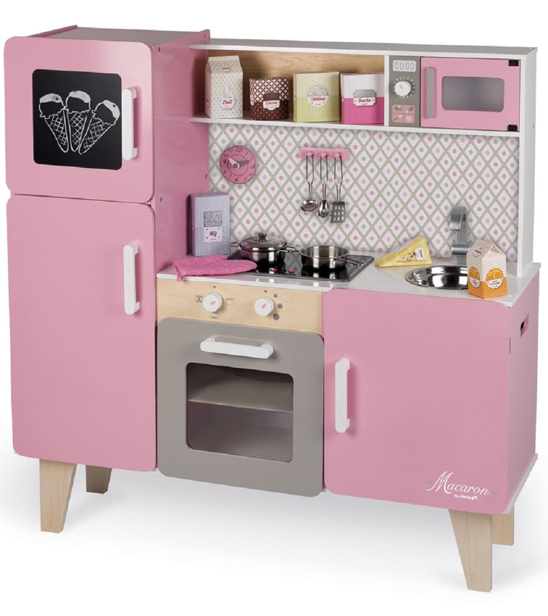 Janod Large Macaron Kitchen Set l J06571 – Wooden Toy Shop