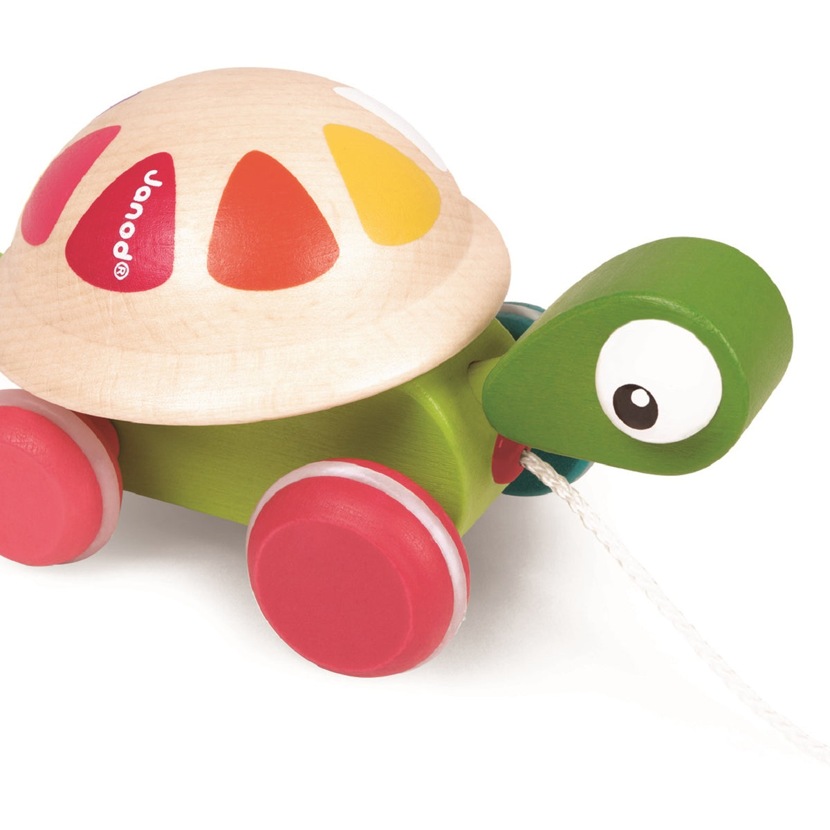 Pull Along Wooden Turtle l J08236 – Wooden Toy Shop