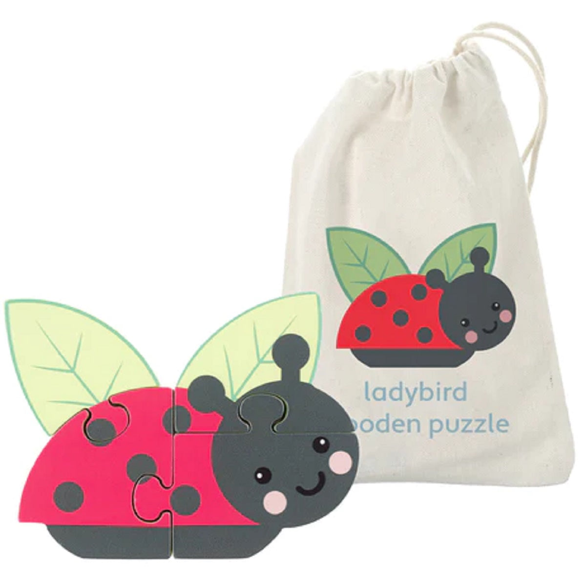 Mini Puzzle in a Bag - Ladybird – Wooden Toy Shop