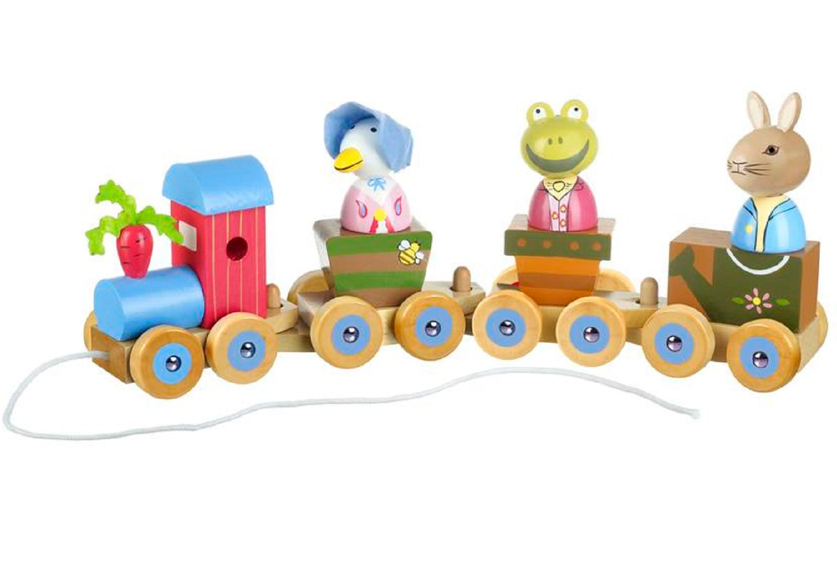 Peter Rabbit Pull Along Puzzle Train – Wooden Toy Shop