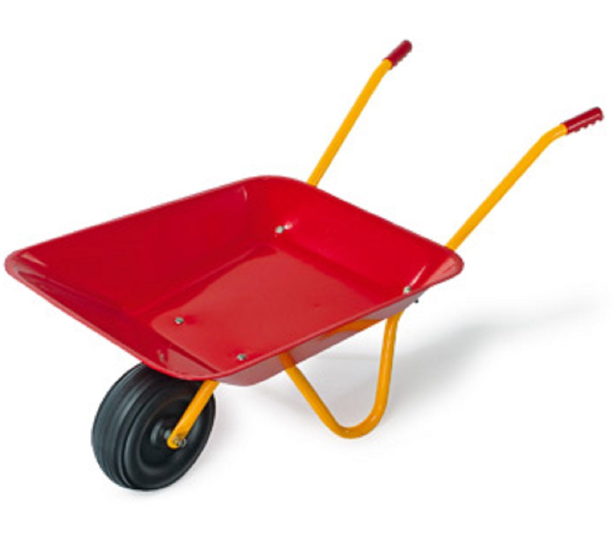 Childrens Red Metal Wheelbarrow – Wooden Toy Shop