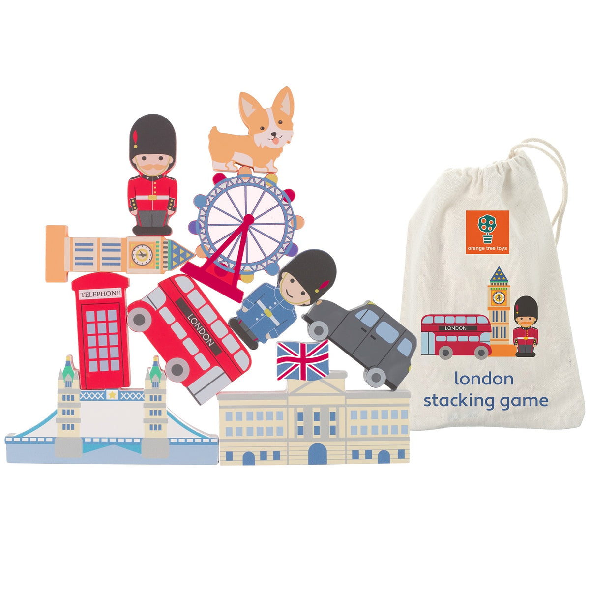 London Stacking Game l OTT12692 – Wooden Toy Shop