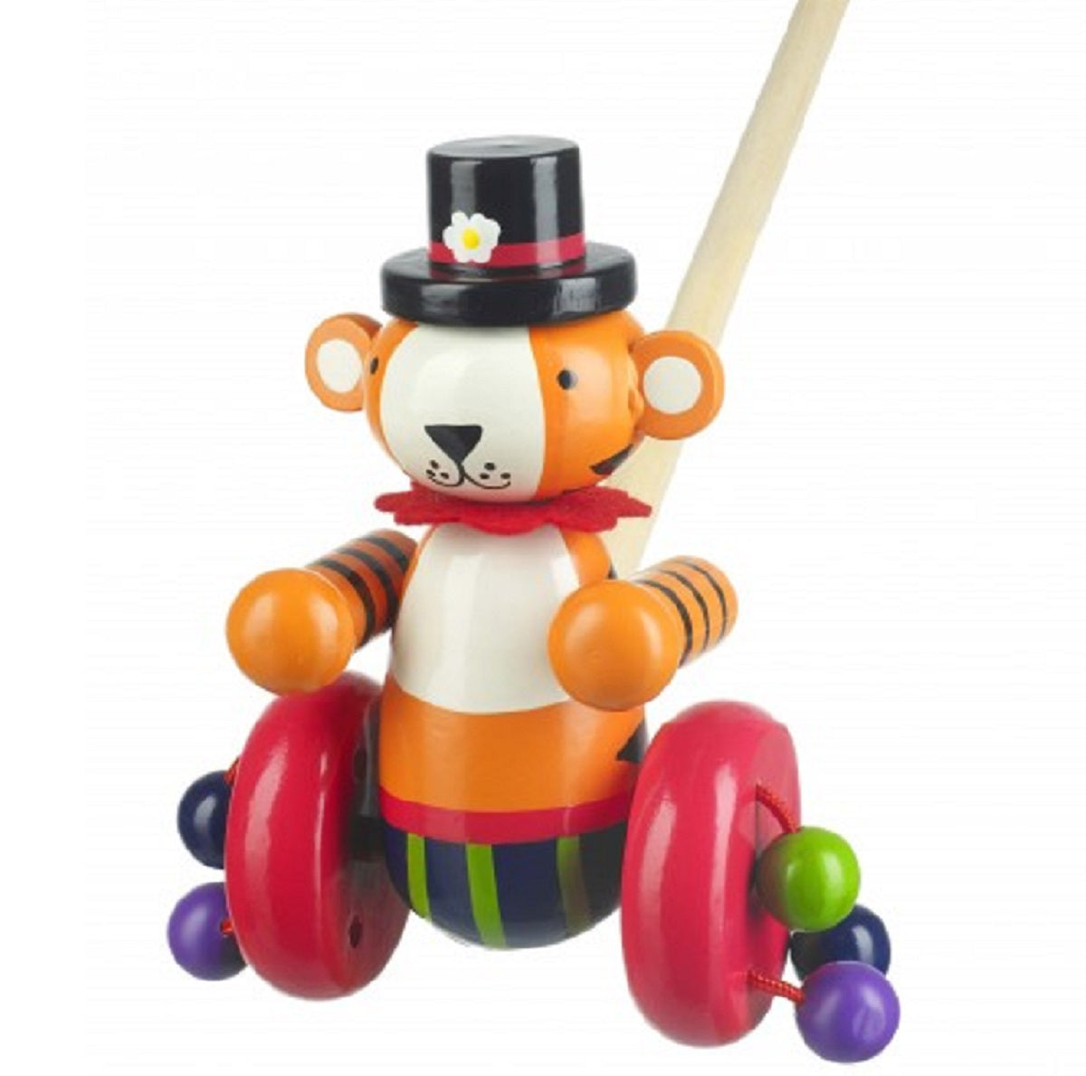 Circus Tiger Push Along – Wooden Toy Shop