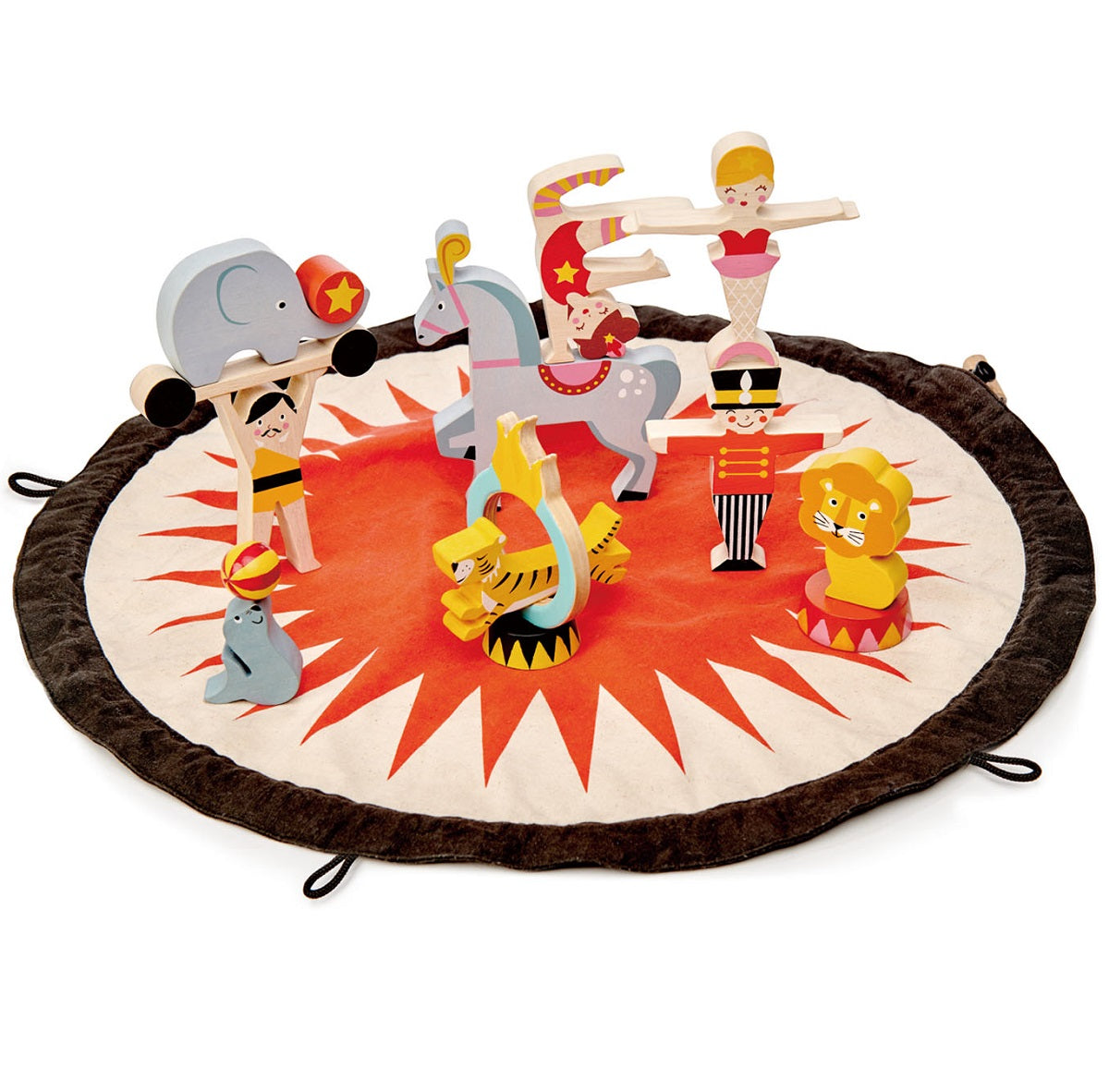 Tender Leaf Circus Stacker with Mat I TL8359 – Wooden Toy Shop