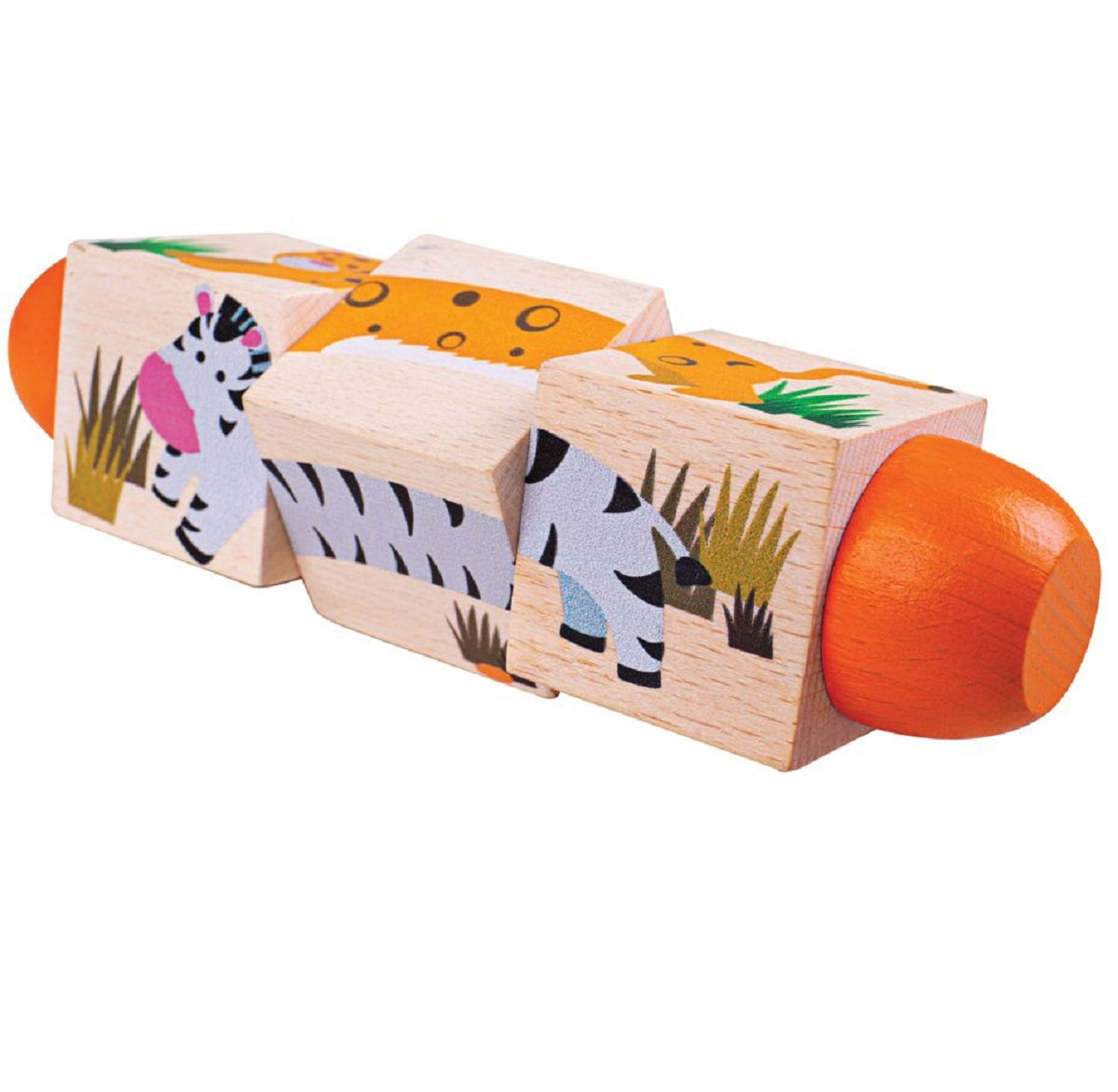 Twist Blocks Puzzle - Jungle I BJ077 – Wooden Toy Shop